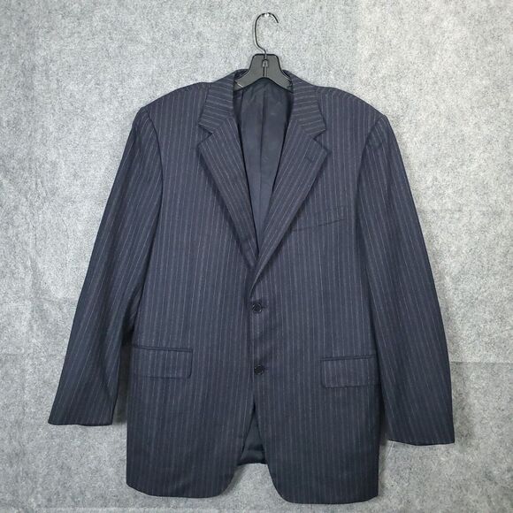 Canali | Suits & Blazers | Canali Jacket Mens 52 Navy Blue Pinstripe ...